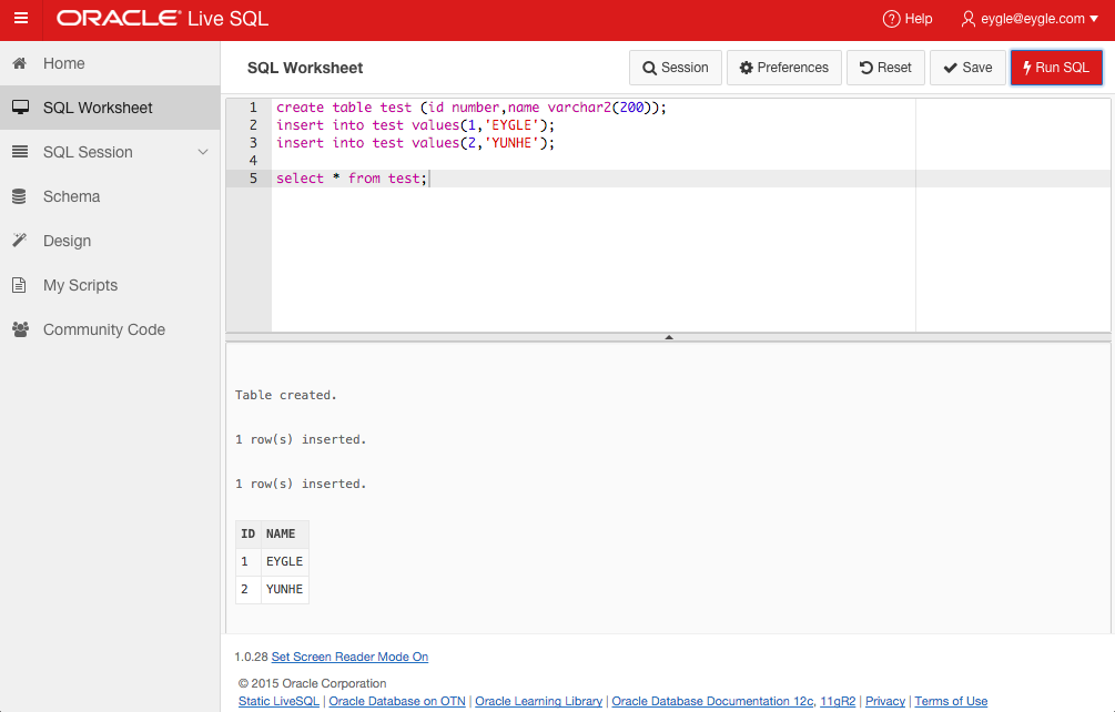 2015 OOW:Oracle LiveSQL在线SQL学习 - Oracle Life - MogDB 成为国产数据库第一品牌! 2015 OOW:Oracle LiveSQL在线SQL学习 - Oracle Life - MogDB 成为国产数据库第一品牌!